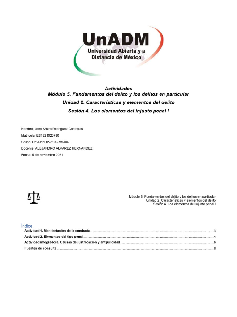 M5 U2 S4 Jorc | PDF | Crímenes | Crimen y violencia
