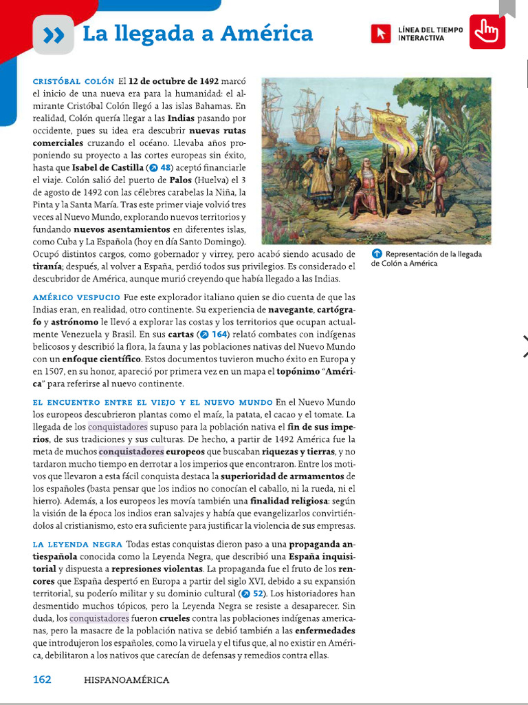 1 Una Vuelta Por La Cultura Hispana 2 | PDF | Cristobal colon | Américas