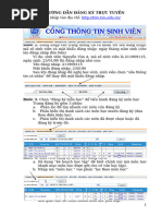 Huong Dan Dang Ky Mon Hoc Truc Tuyen - Netweb | PDF