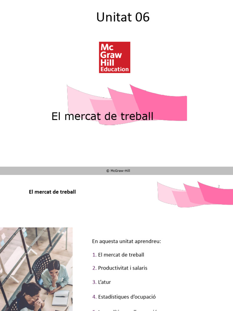 Unitat 6. El mercat de treball | PDF