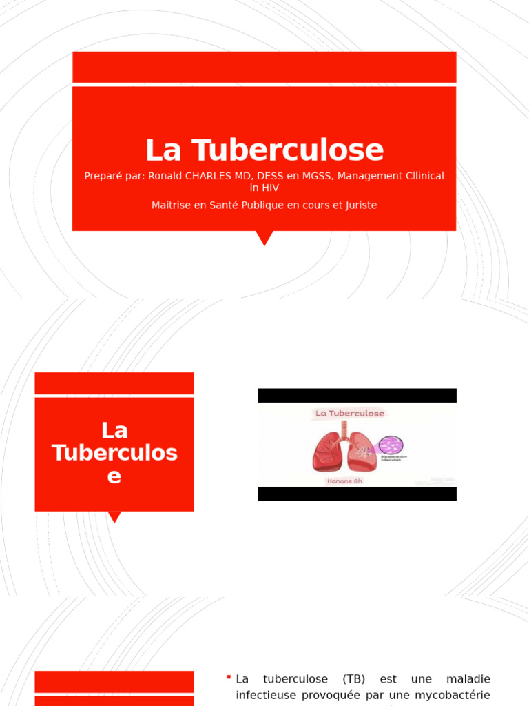 La Tuberculose - Copy | PDF | Tuberculose | Maladies et troubles