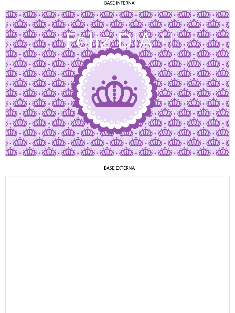 Bandeja Editable Corona Lila | PDF