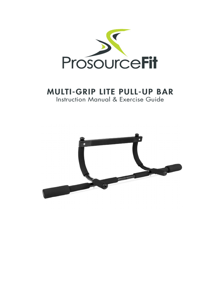 Multi-Grip Lite Pull-Up Bar Manual | PDF | Strength Training ...
