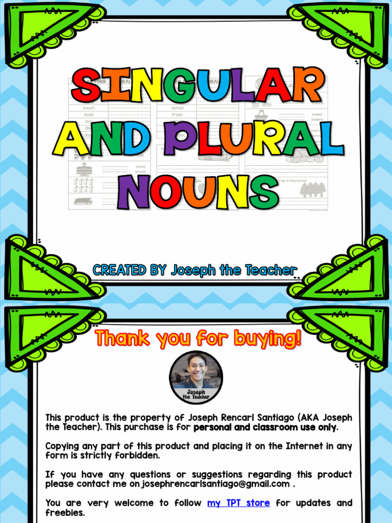 Noun Pluralization Worksheet | PDF