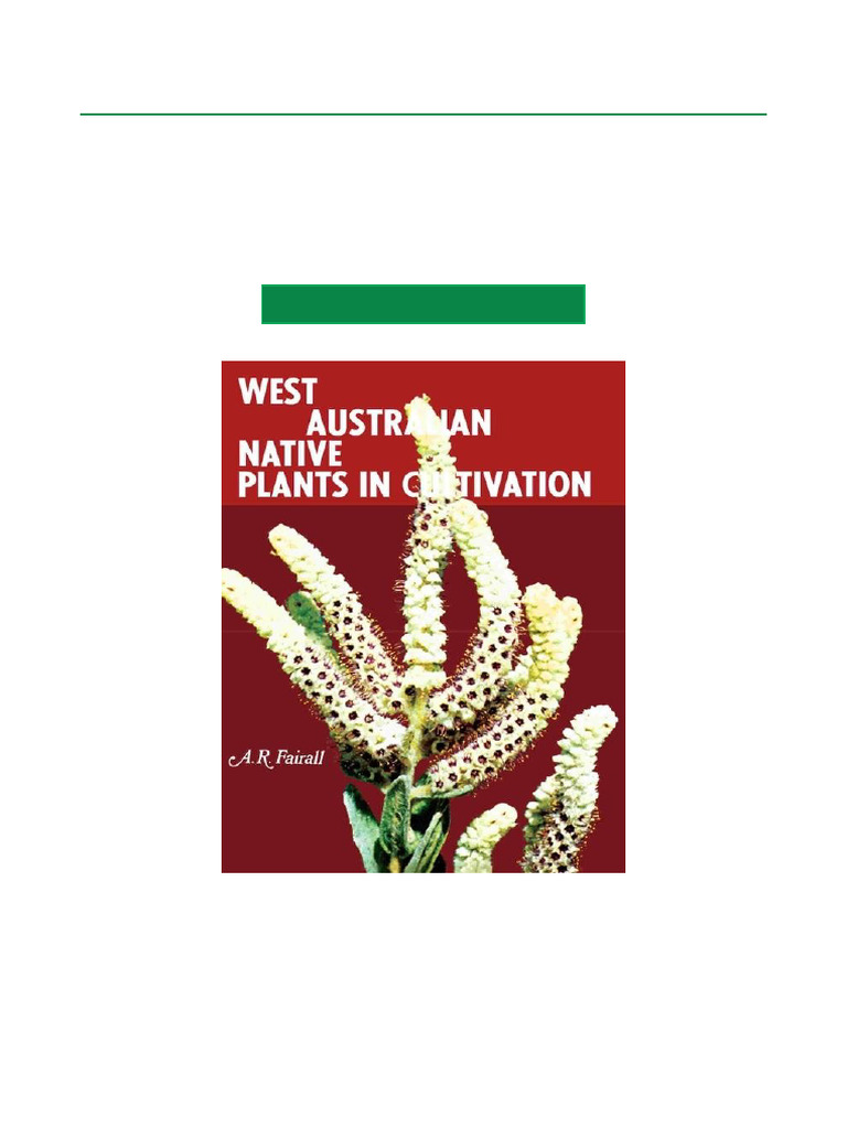 West Australian Native Plants Guide | PDF