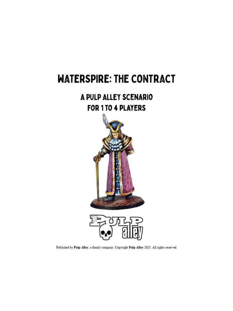 Pulp Alley Scenario - Water Spire Contract | PDF | Video Games | Gaming