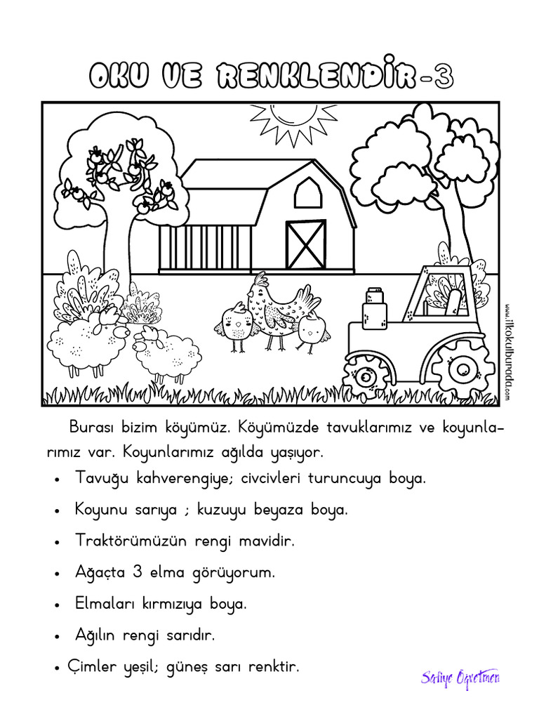 1 Sinif Yönergeleri Uygula Boya 3 | PDF