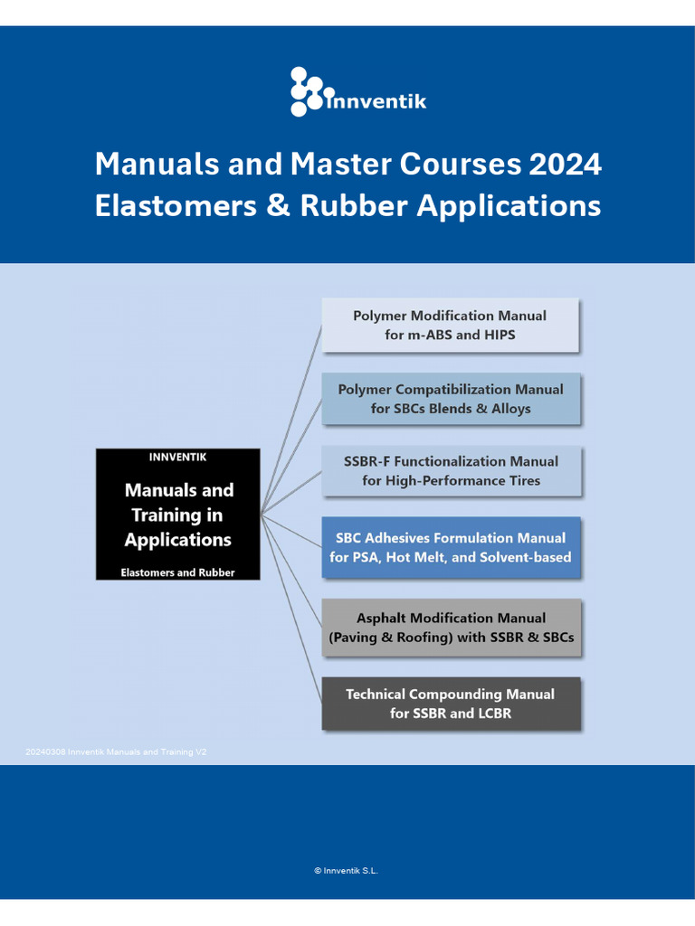 Elastomers & Rubber Applications - Manuals & MasterCourses | PDF ...
