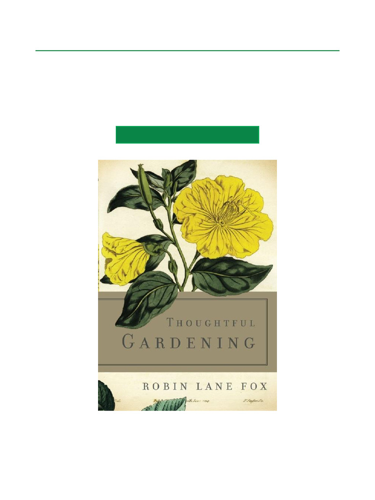 Thoughtful Gardening Free Download | PDF