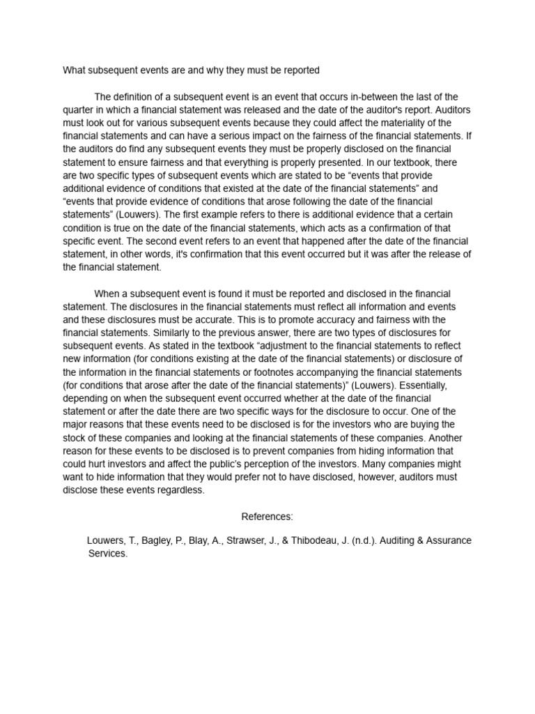 Apollo Case Part III - ACCOUNTING | PDF | Audit | Auditor's Report