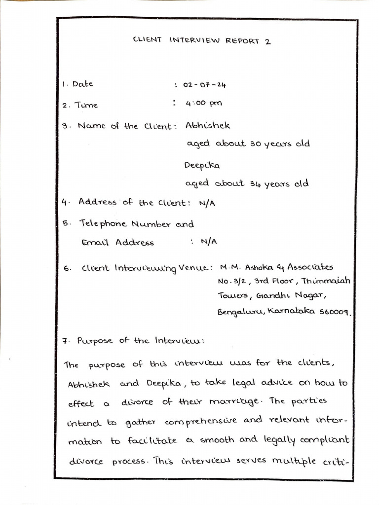 Client Interview-2 | PDF