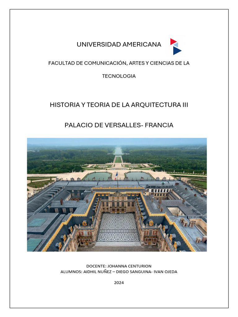 PALACIO DE VERSALLES - Analisis Arquitectonico | PDF | Palacio de Versalles | Barroco