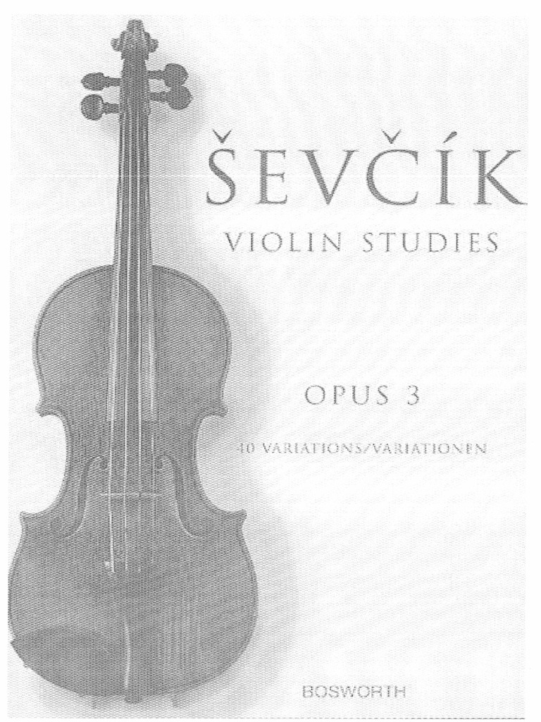 Sevcik - 40 Variations Op3 For Violin | PDF