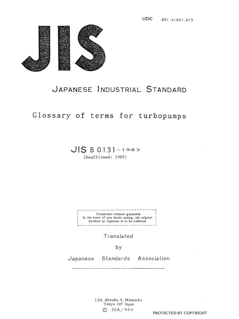JIS B 0131-1983 (1989) Scan | PDF