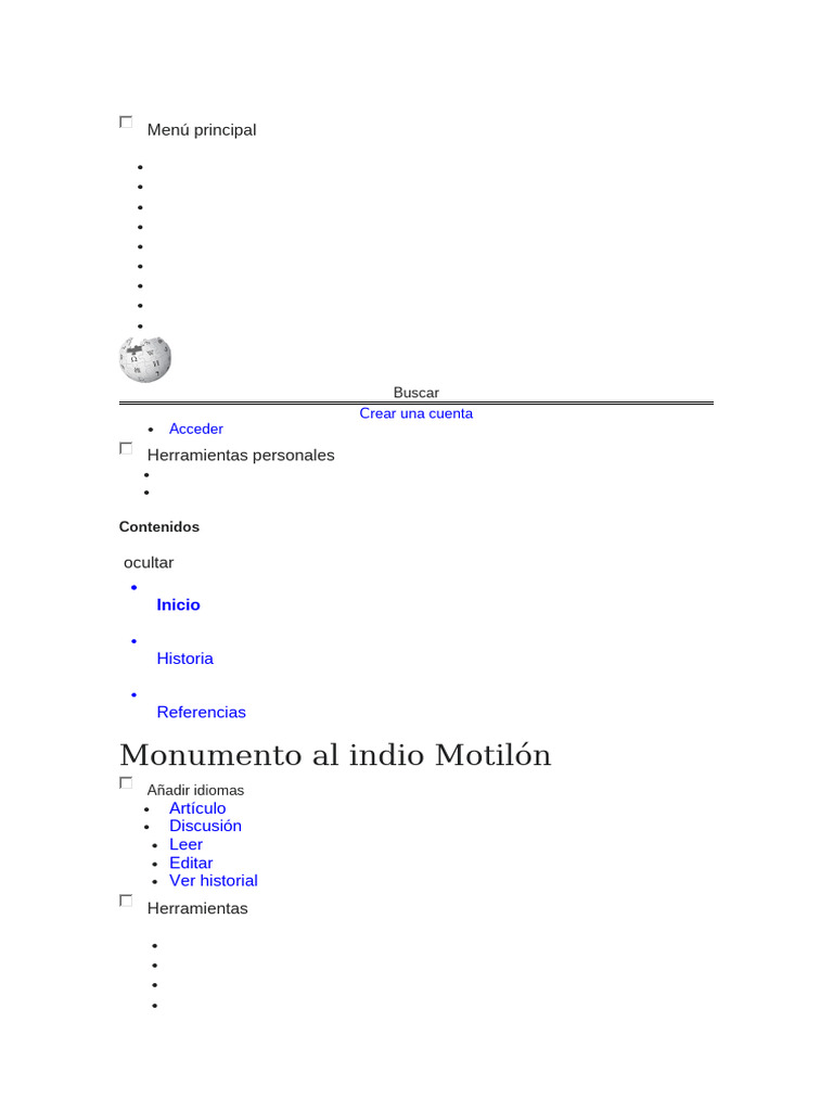 Monumento al Indio Motilón en Cúcuta | PDF | Wikipedia