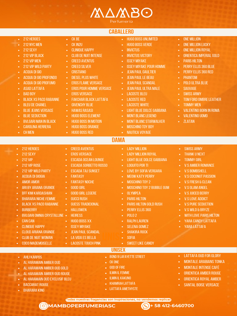 Catalogo Mambo | PDF
