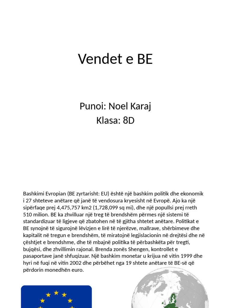 Vendet e BE | PDF