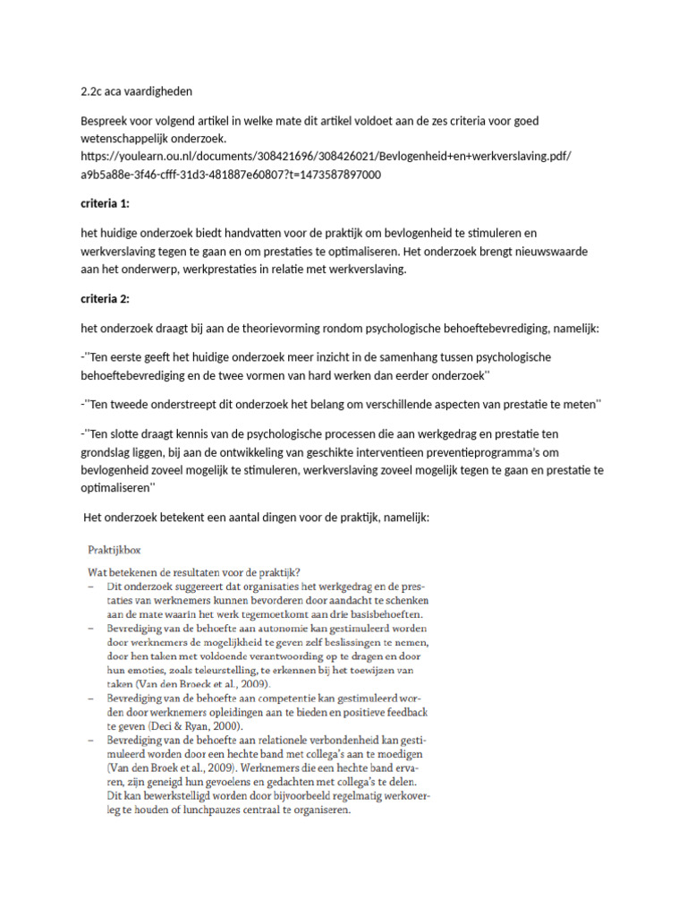 2.2c Aca Vaardigheden | PDF