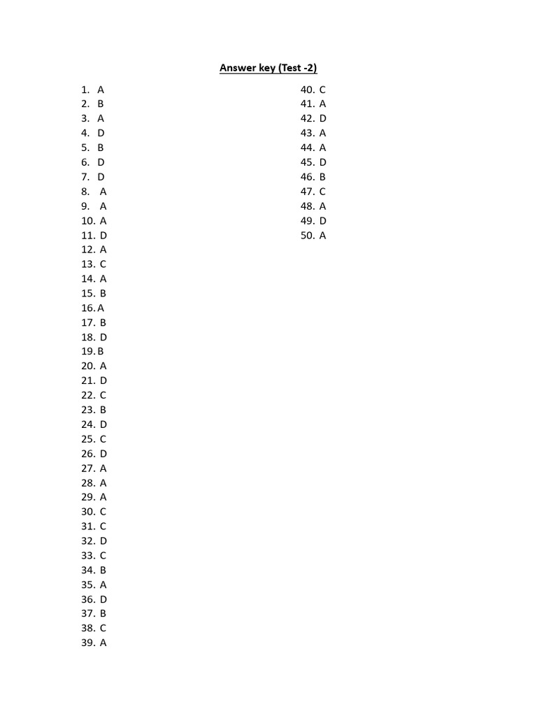 Day-2 (Answer Key) | PDF