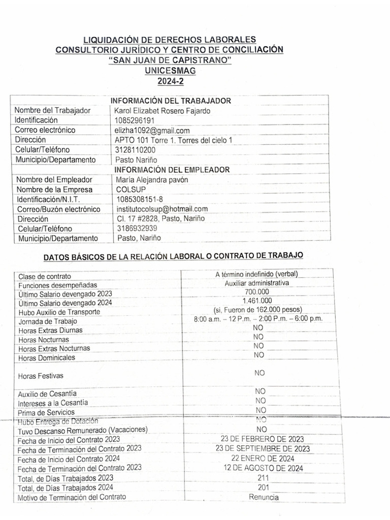 Liquidacion PDF Final | PDF