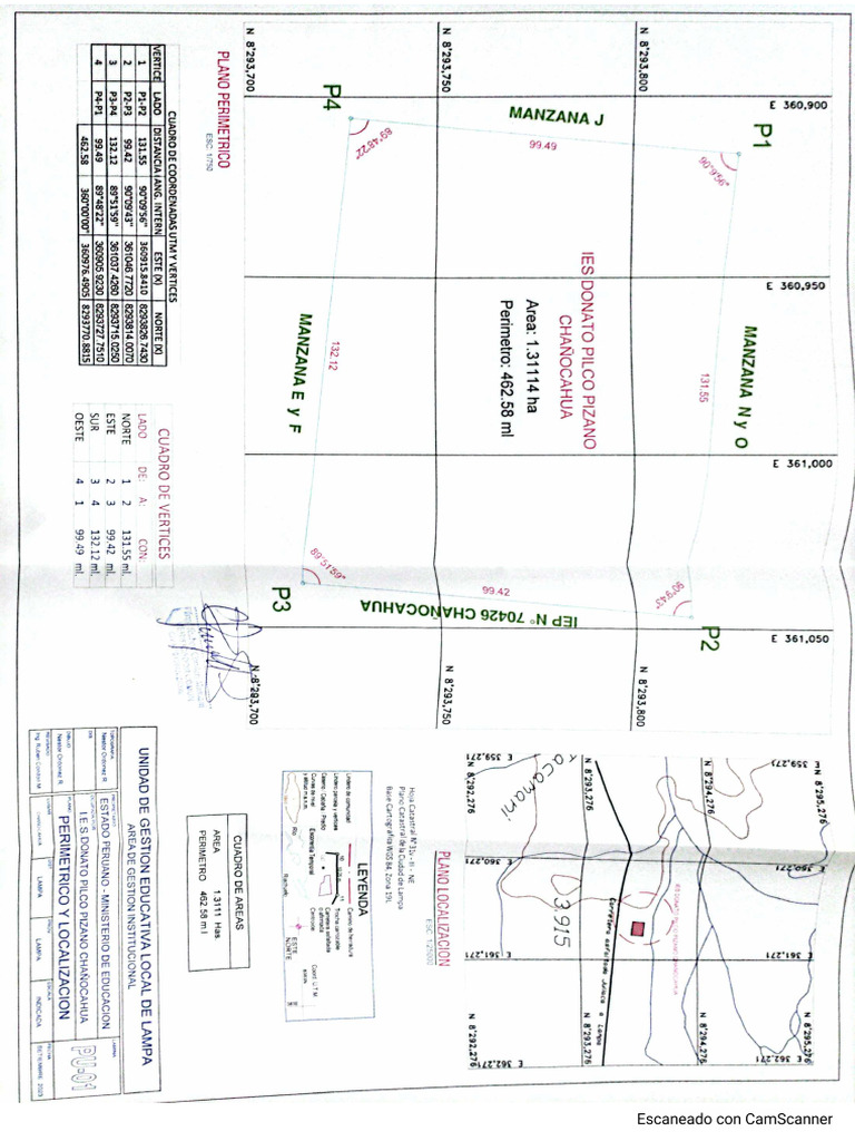 3.- Plano Perimetrico y Ubicacion | PDF