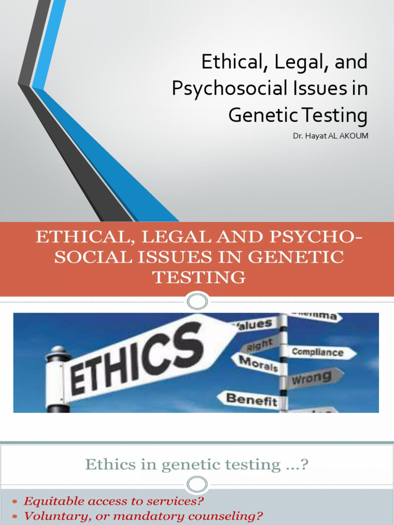 Chapter 7. Ethical, Legal, and Psychosocial in Genetic Testing | PDF