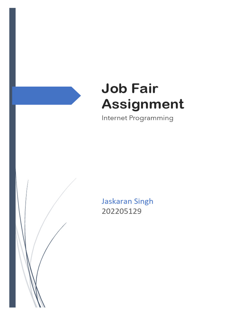 Jaskaran_202205129 Job Fair Assignment | PDF | Skill | Employment