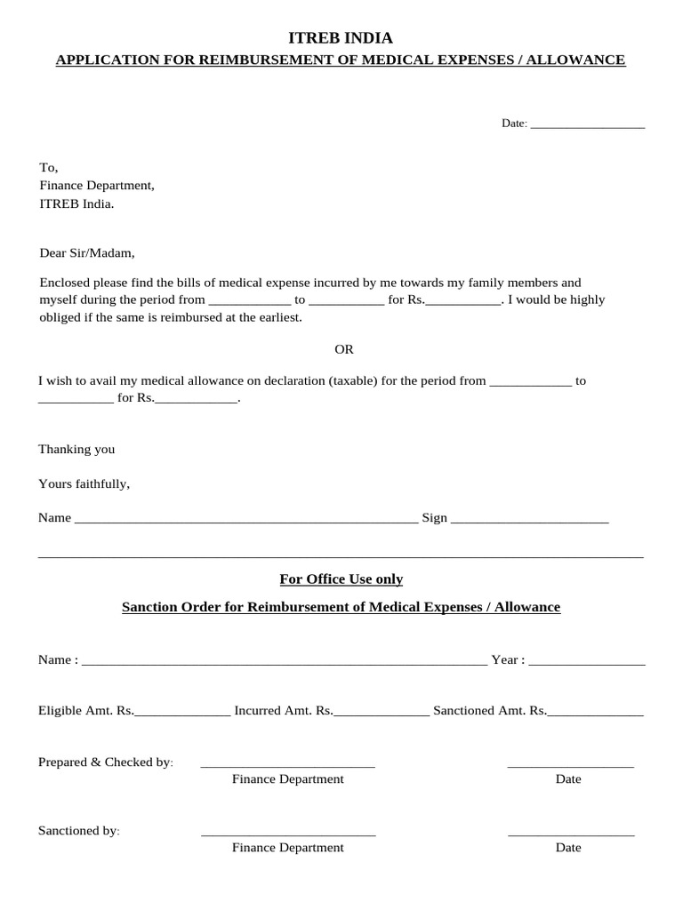 Medical Reimbursement Form | PDF