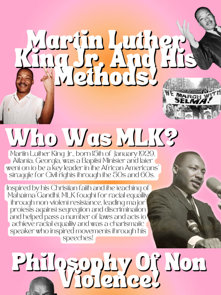 The Methods and Activities of Martin Luther King Jr. | PDF | Martin ...