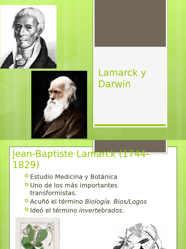 Darwin Vs Lamarck | PDF | Charles Darwin | Naturaleza