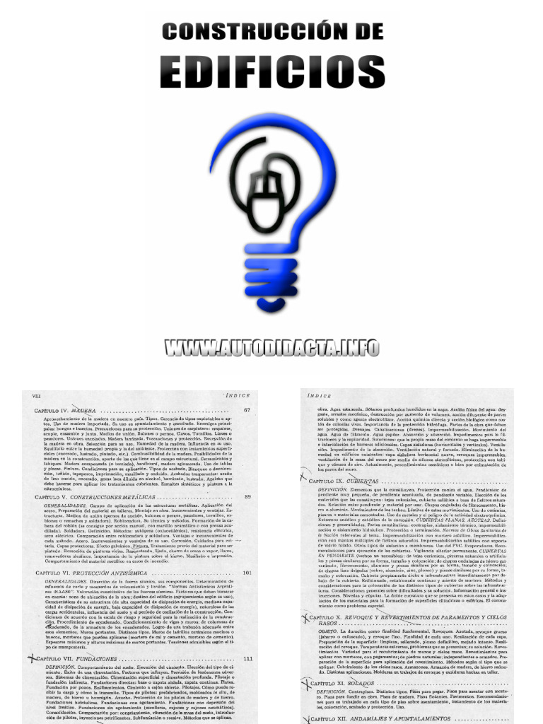 CONSTRUCCIÓN de EDIFICIOS y Un Estupendo Manual para Aprender | PDF