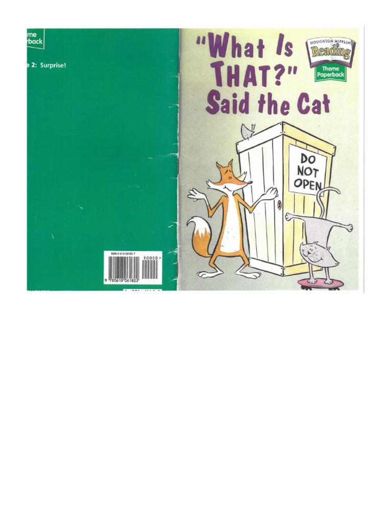 What Is That Said The Cat Story | PDF