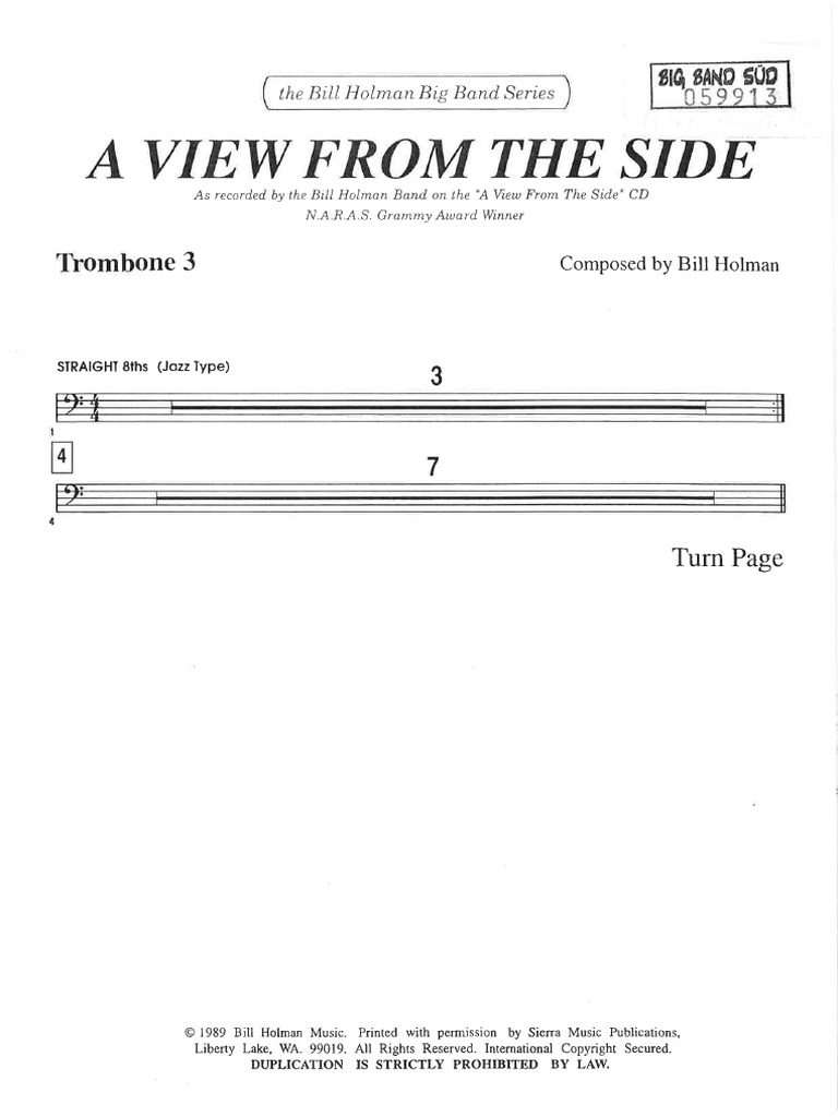 A View From The Side - Trombone 3 | PDF