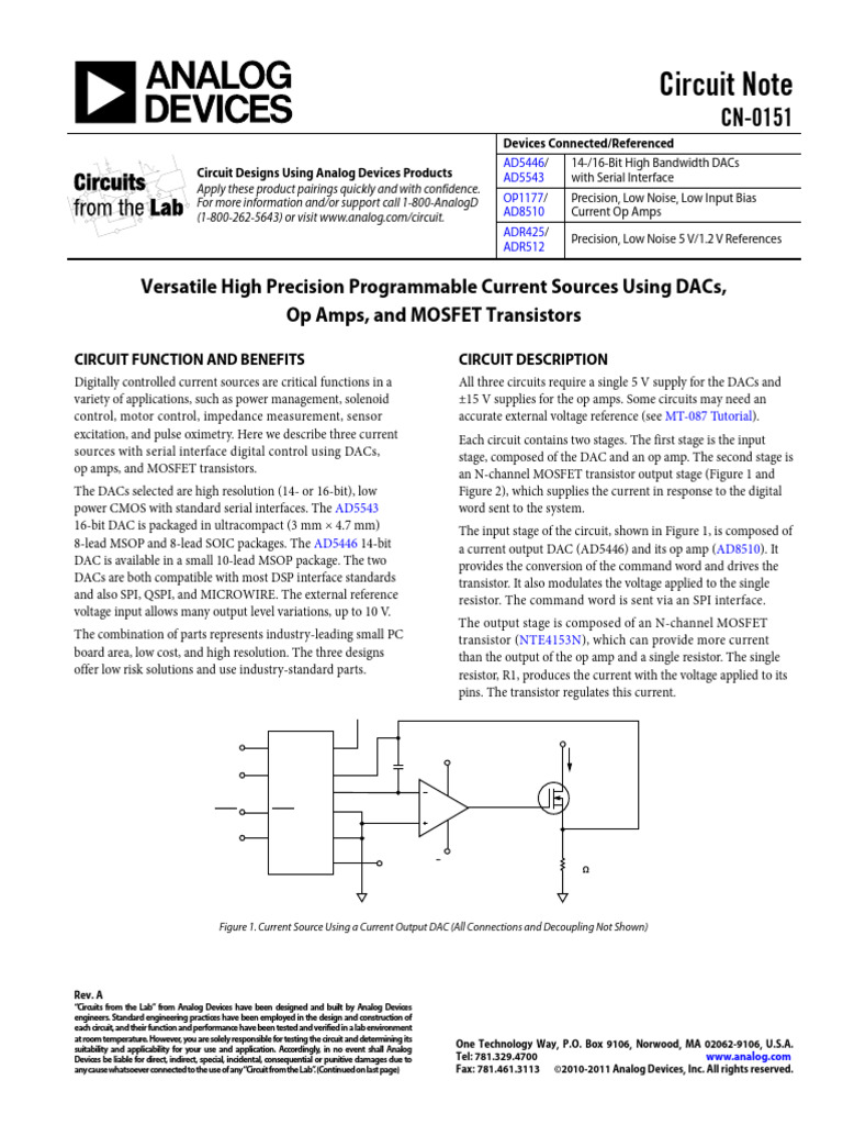 Versatile High Precision Programmable Current Sources Using DACs | PDF ...