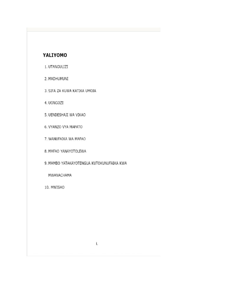 Sample Ya Katiba | PDF