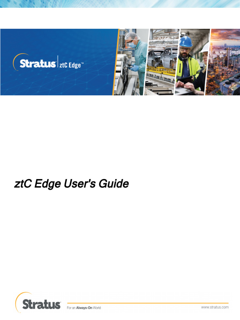 Stratus ZTC Edge User's Guide | PDF | Virtual Machine | Computer Network
