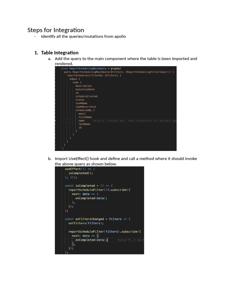 Steps For FE Integration | PDF