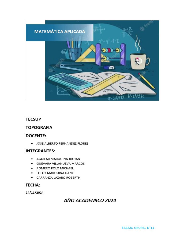 TECSUP TOPO TRABAJO 14 | PDF