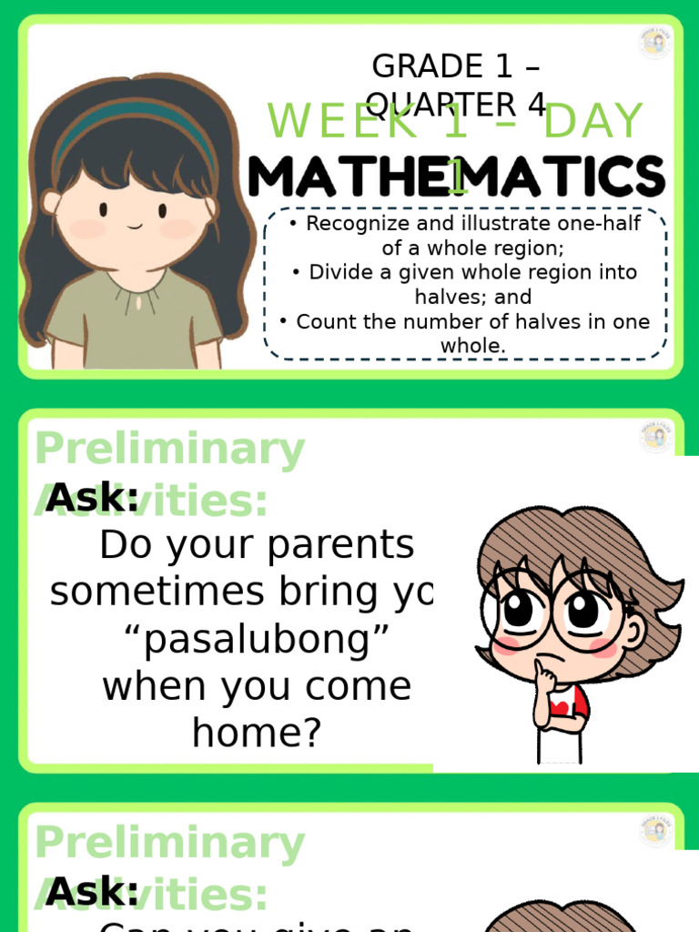 Grade 1 Q4 Math Week 1 | PDF
