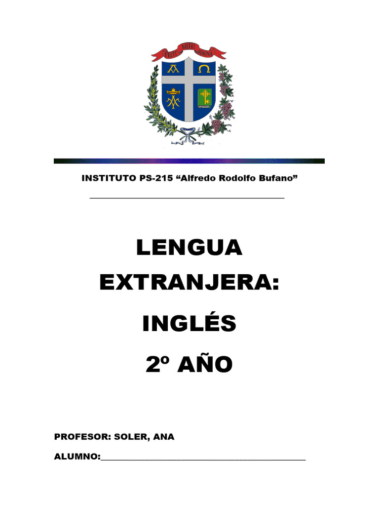 Libro 2 Año Bachi Inglés | PDF | Pronoun