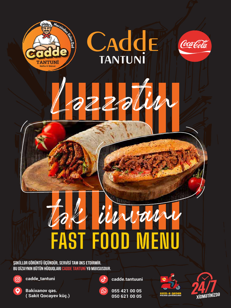 Cadde Tantuni Menu View | PDF