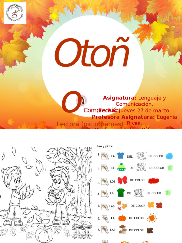 Comprension Lectora Otoño_con instrucciones_27 marzo | PDF