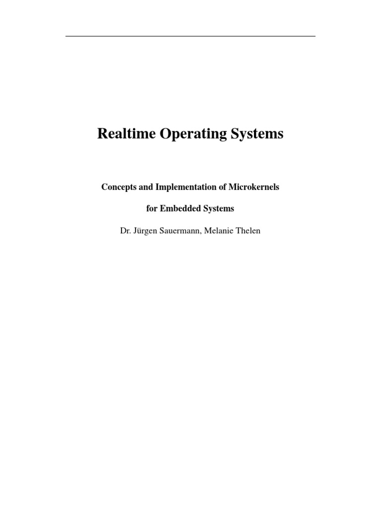 DSP Realtime Operating Systems For Embedded Systems | PDF | Central Processing Unit | Computer ...