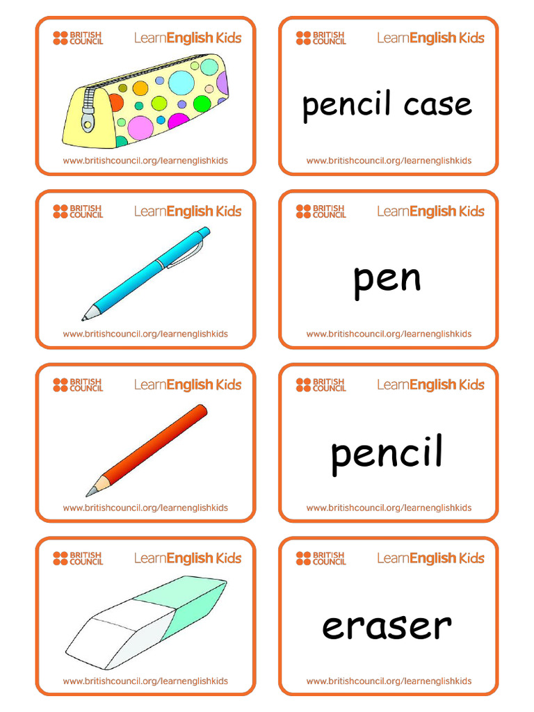 Flashcards Classroom Objects | PDF