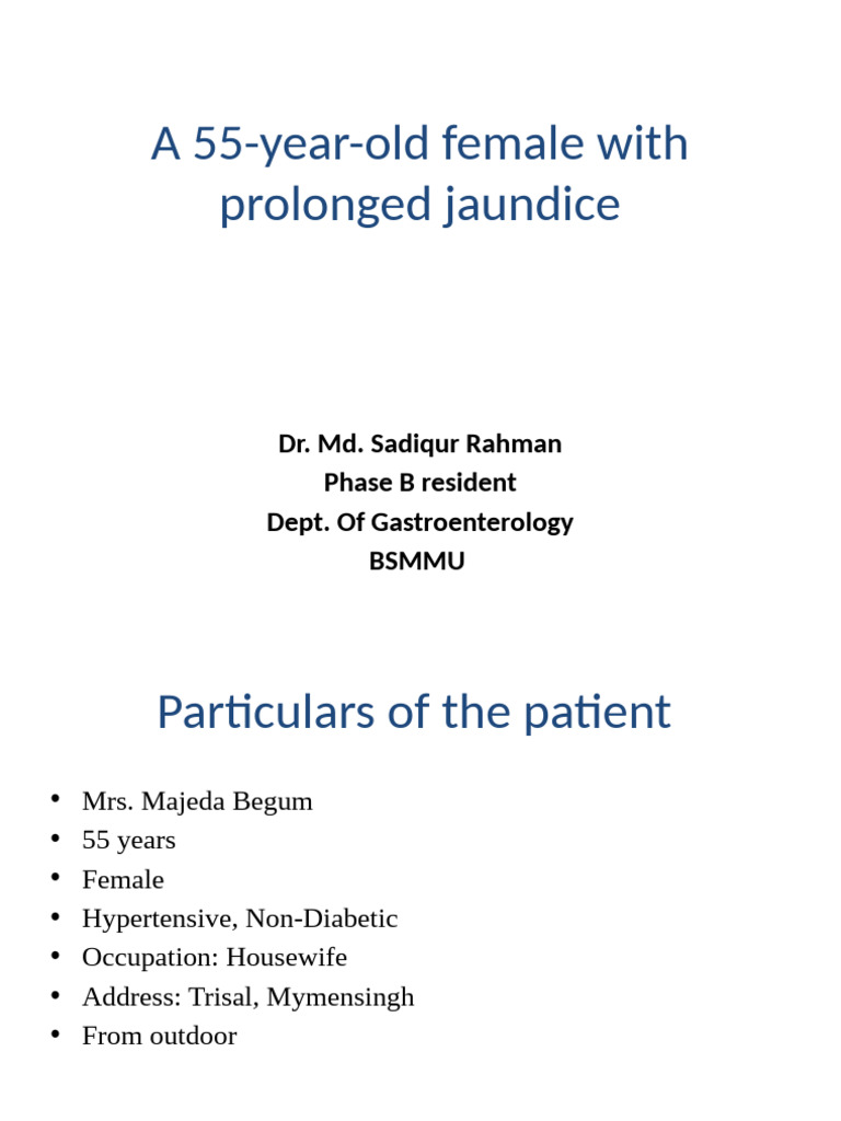 Majeda Case Presentation | PDF | Diseases And Disorders | Medical ...