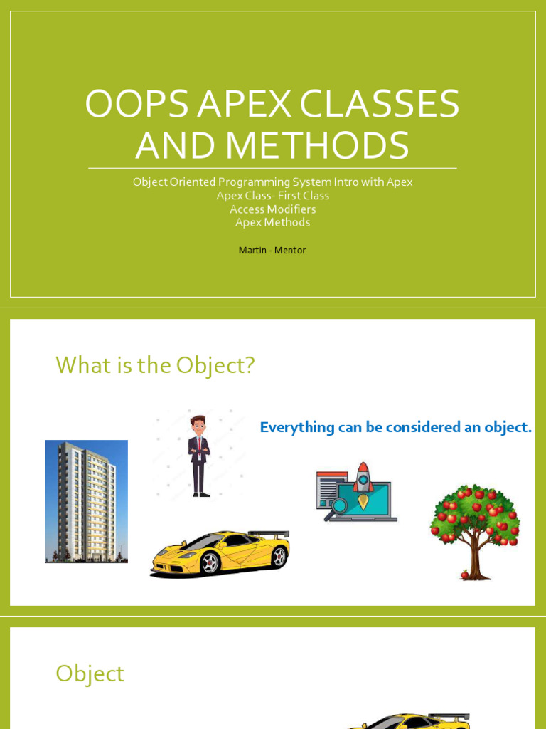 OOPS Apex Classes and Methods | PDF | Method (Computer Programming ...