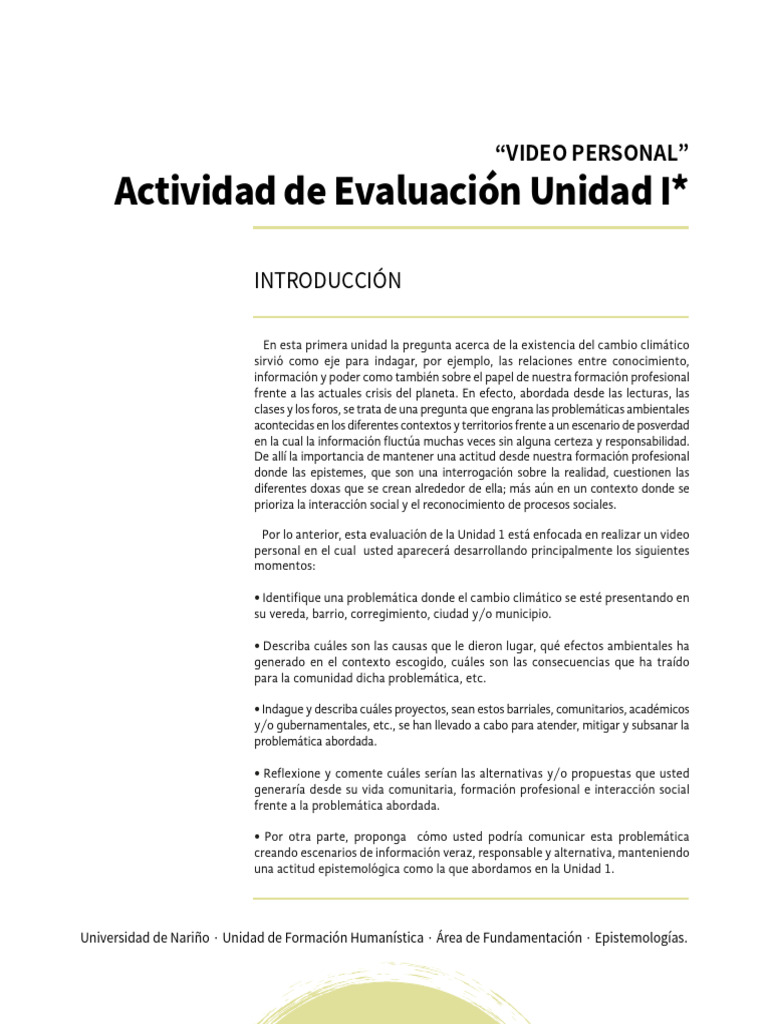 Eval Un 1 EP | PDF