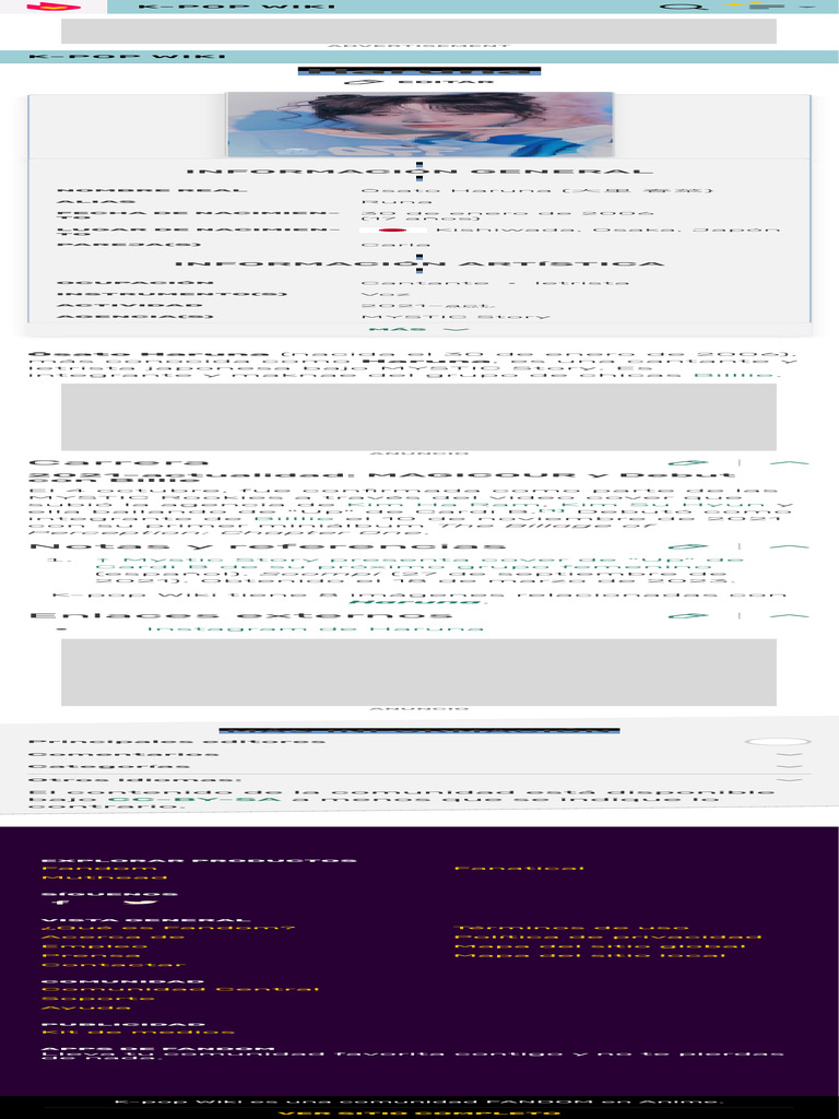 Haruna K-Pop Wiki Fandom | PDF