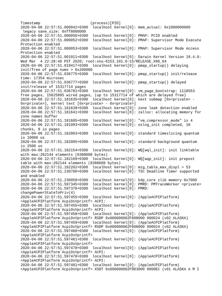 Neue Ssdt Plug Log | PDF | System Software | Booting