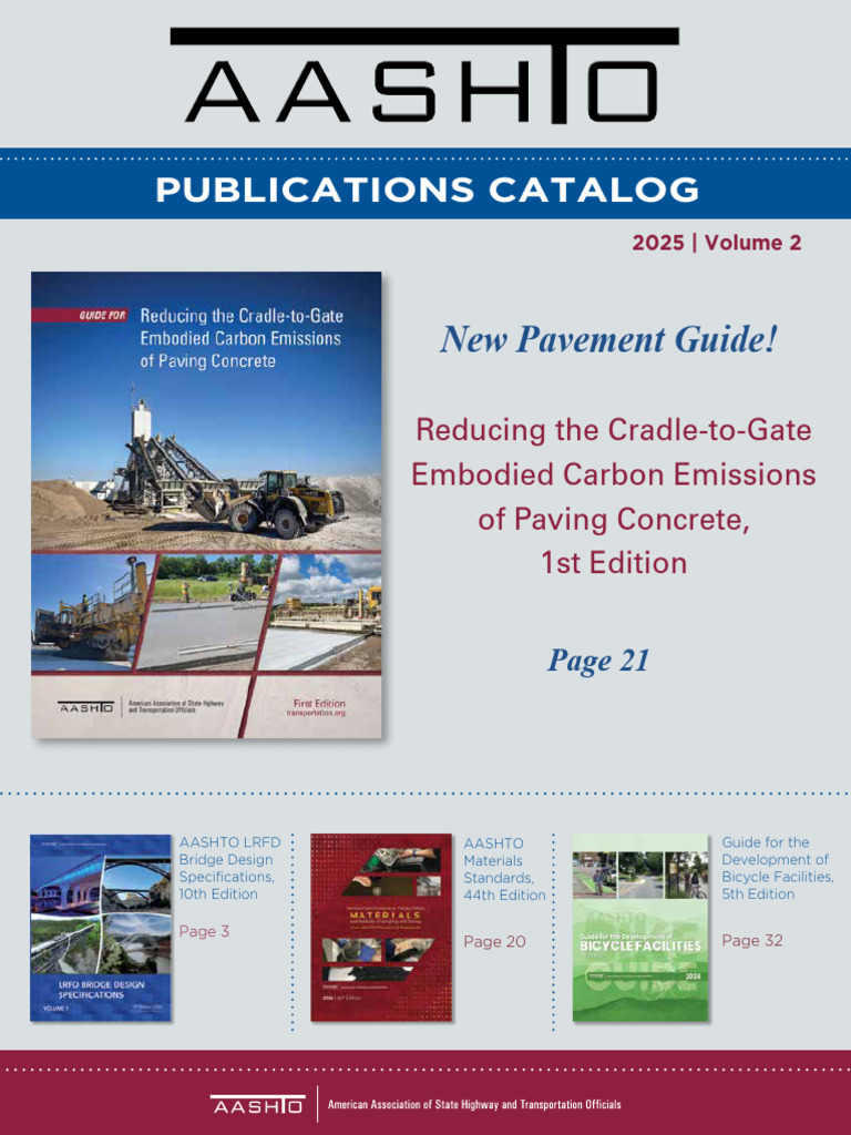 AASHTO Publications Overview 2025 | PDF | Fibre Reinforced Plastic ...